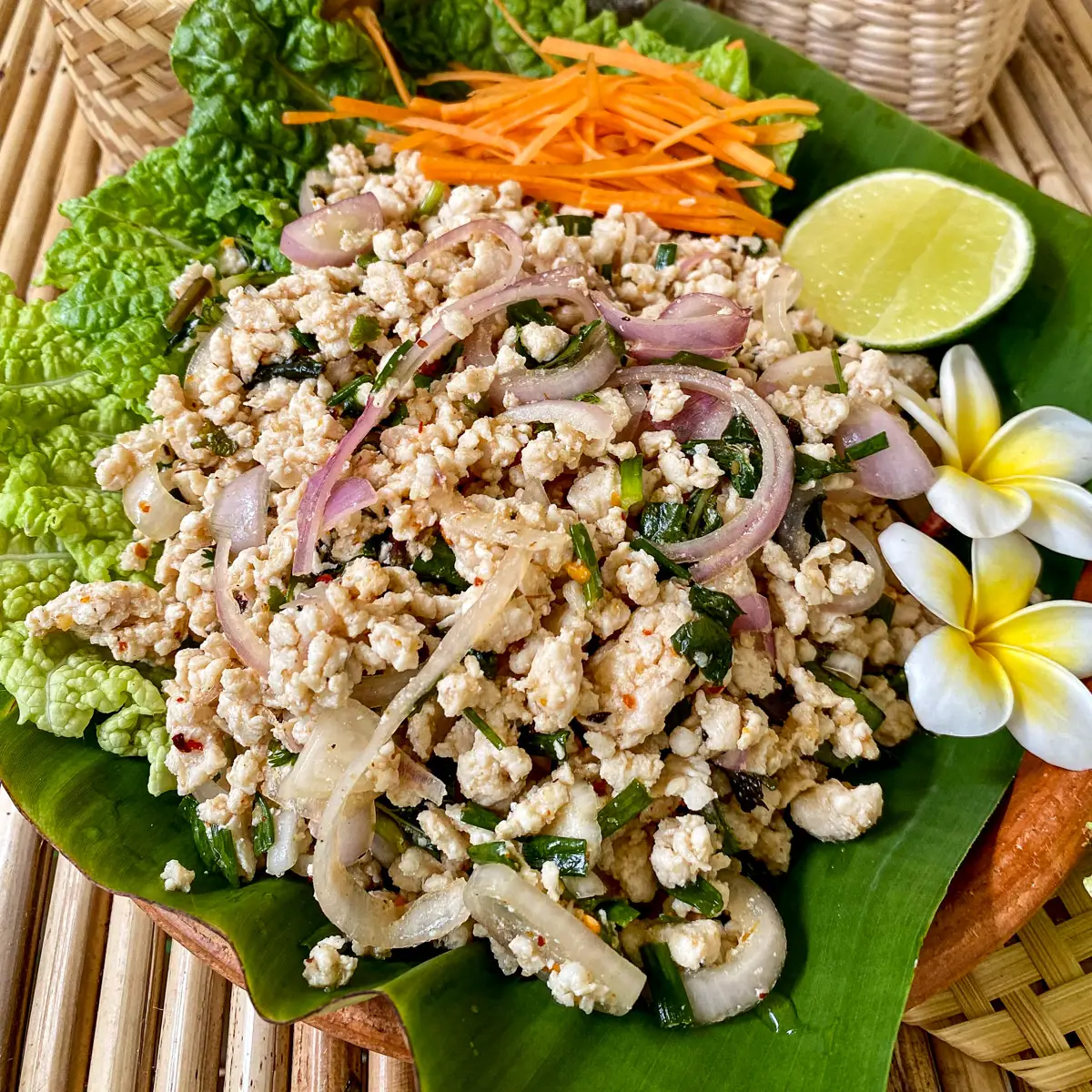Authentic Larb Gai Recipe (Thai Minced Chicken Salad)