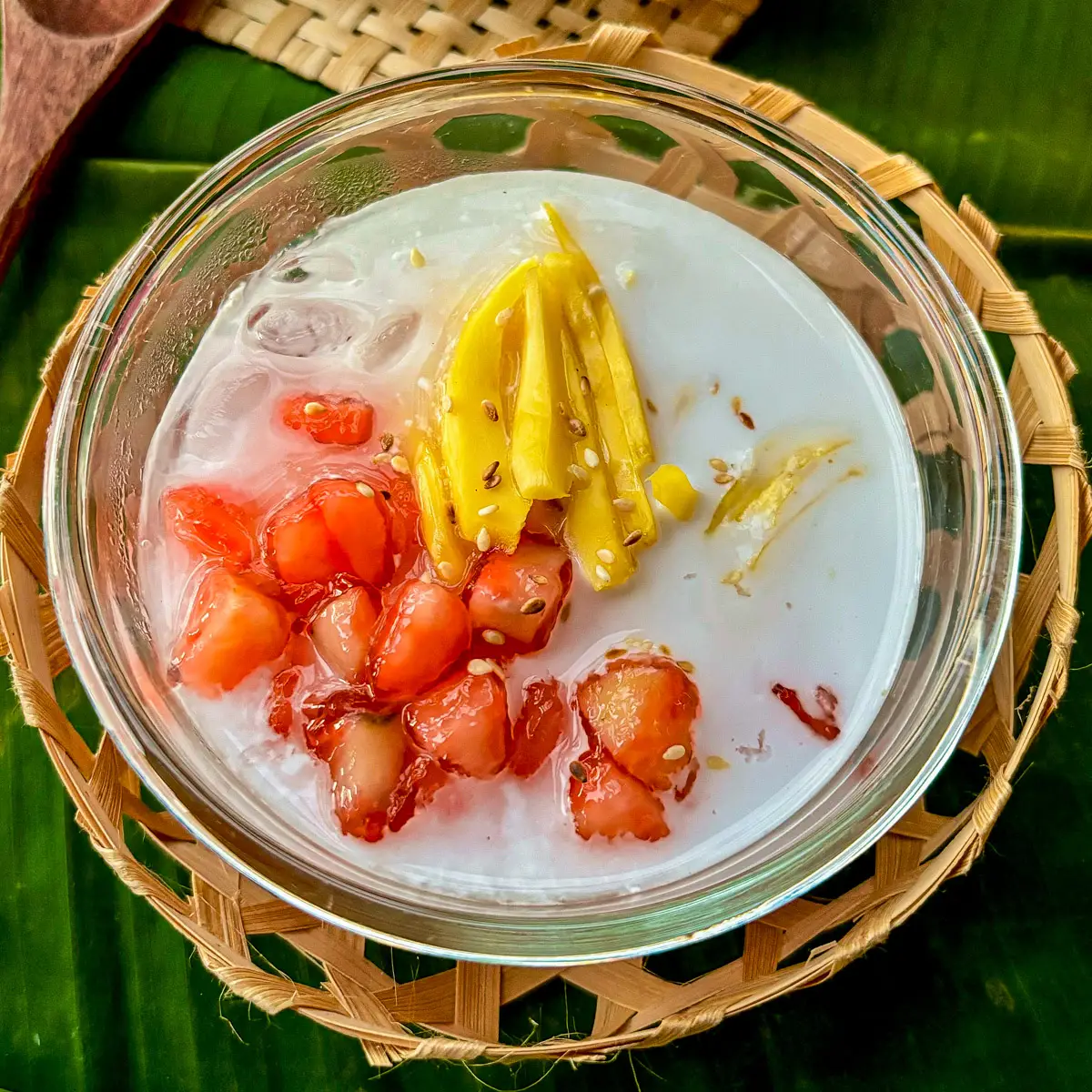 Tub Tim Krob (Thai Red Rubies Dessert Recipe) ทับทิมกรอบ